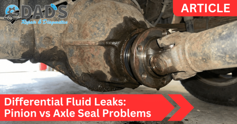 Differential Fluid Leaks: Pinion vs Axle Seal Problems